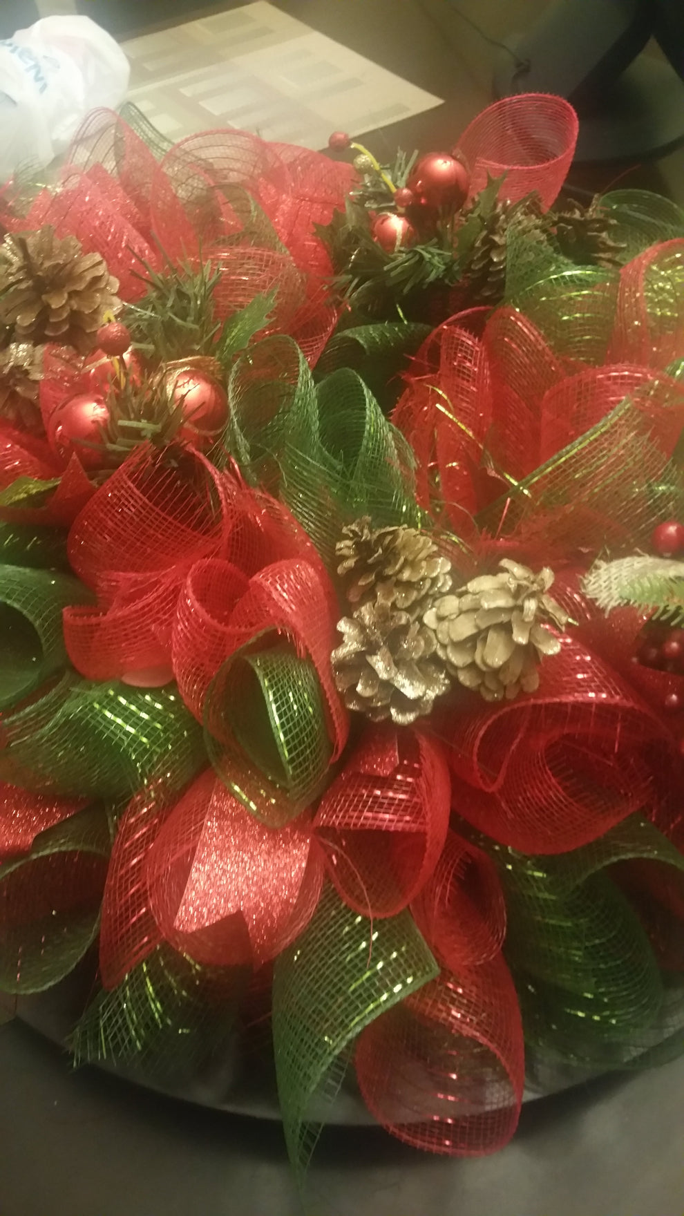 Deco Mesh Wreath Centerpiece – withyouinmind-giftcreations