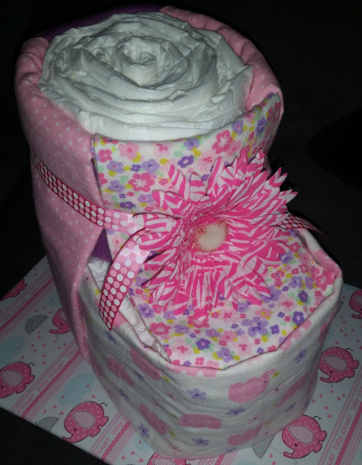 Diaper Cake - Baby Booties (Girl) – withyouinmind-giftcreations